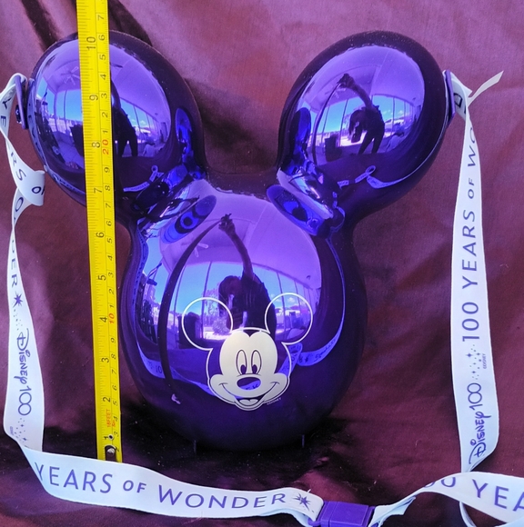 Disney | Bags | Disney Purple Mickey Mouse Balloon Popcorn Bucket ...